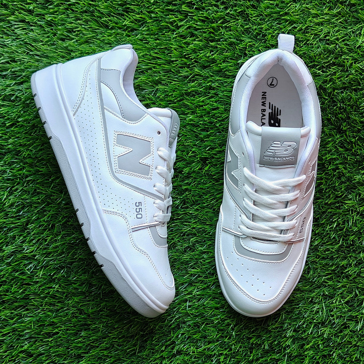 NB 550 Grey/White – Foot Steps